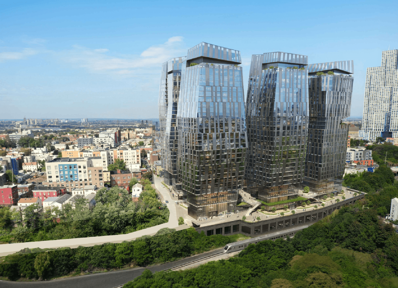 Jersey City Moves Forward with Six Tower, 2,000-Unit Plan on Baldwin ...